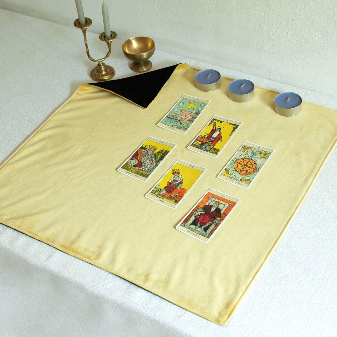 Altar Tarot Card Cloth, Double Sided Divination Cloth, Home Altar Decor ...
