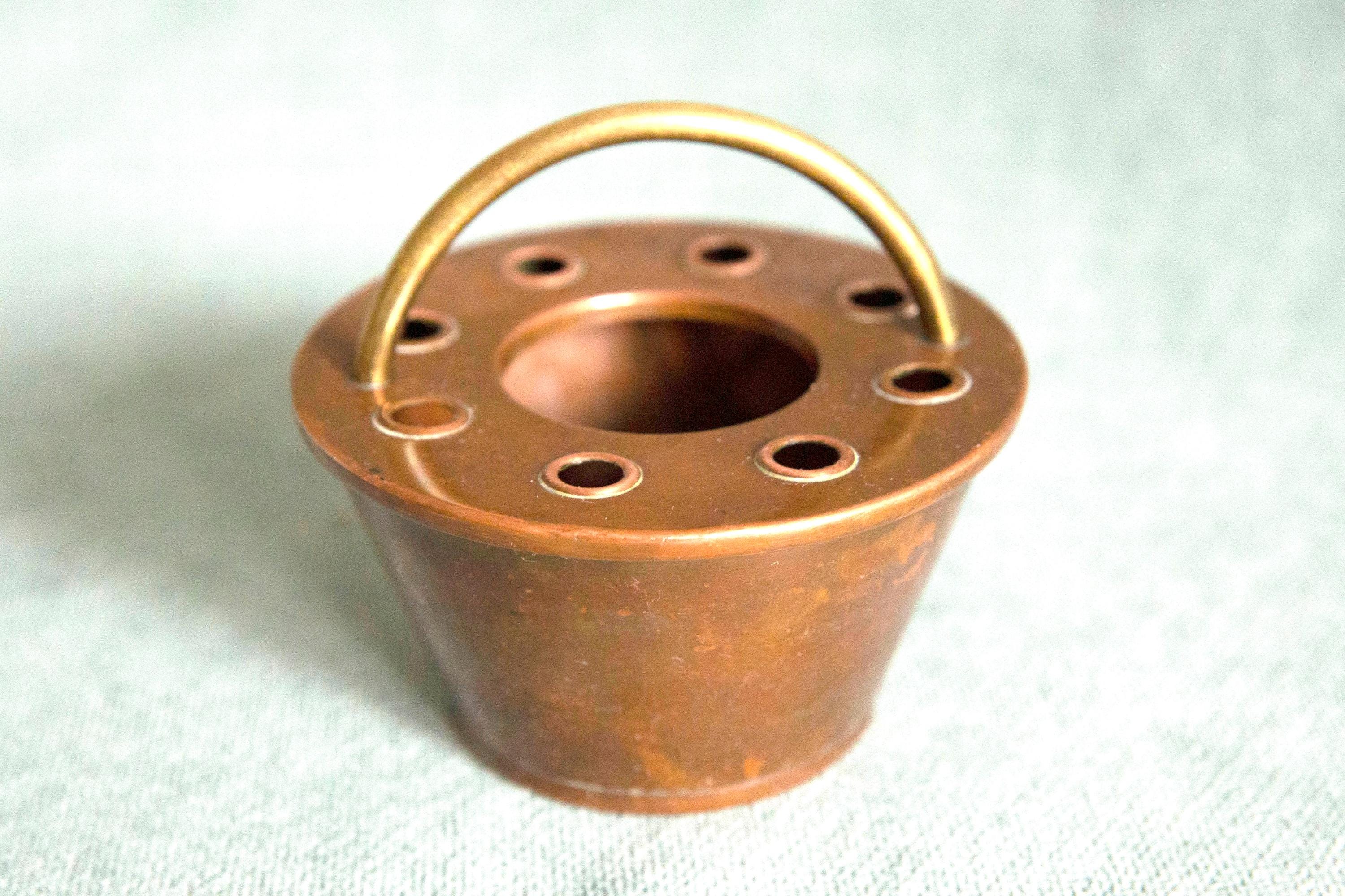 Vintage Copper Witch Bowl Incense Cone Holder, Ritual Cauldron Incense ...