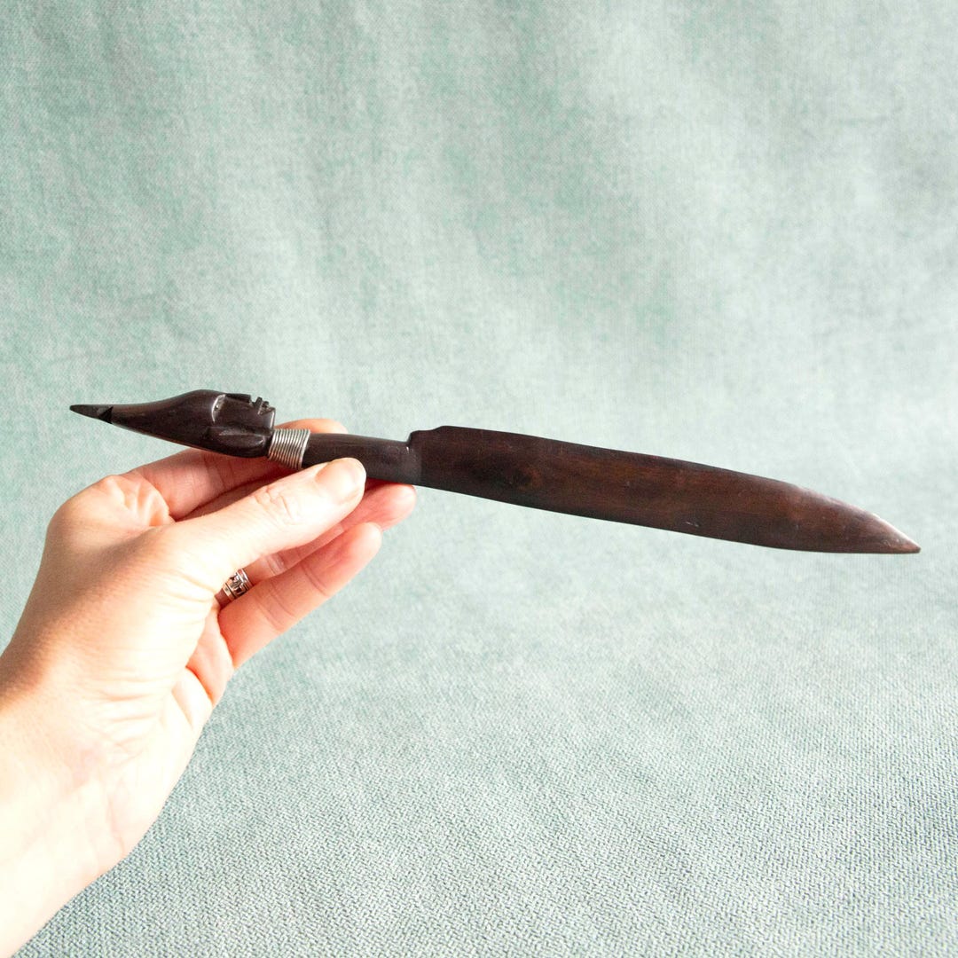 Vintage Ritual Athame, Ebony Wood Dagger, Witchcraft Ceremonial Knife ...
