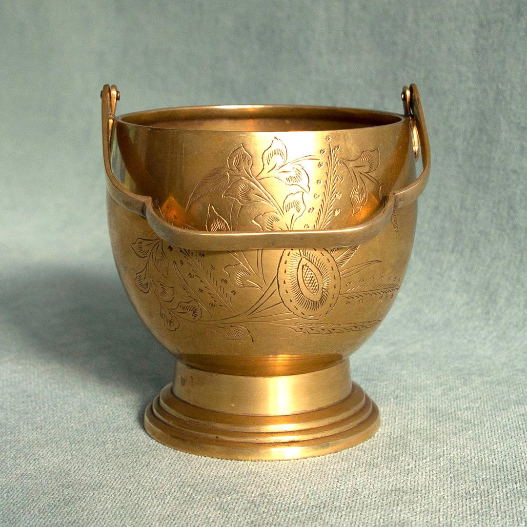 Witch Cauldron, Ritual Offering Bowl, Brass Spell Pot, Home Altar Decor ...