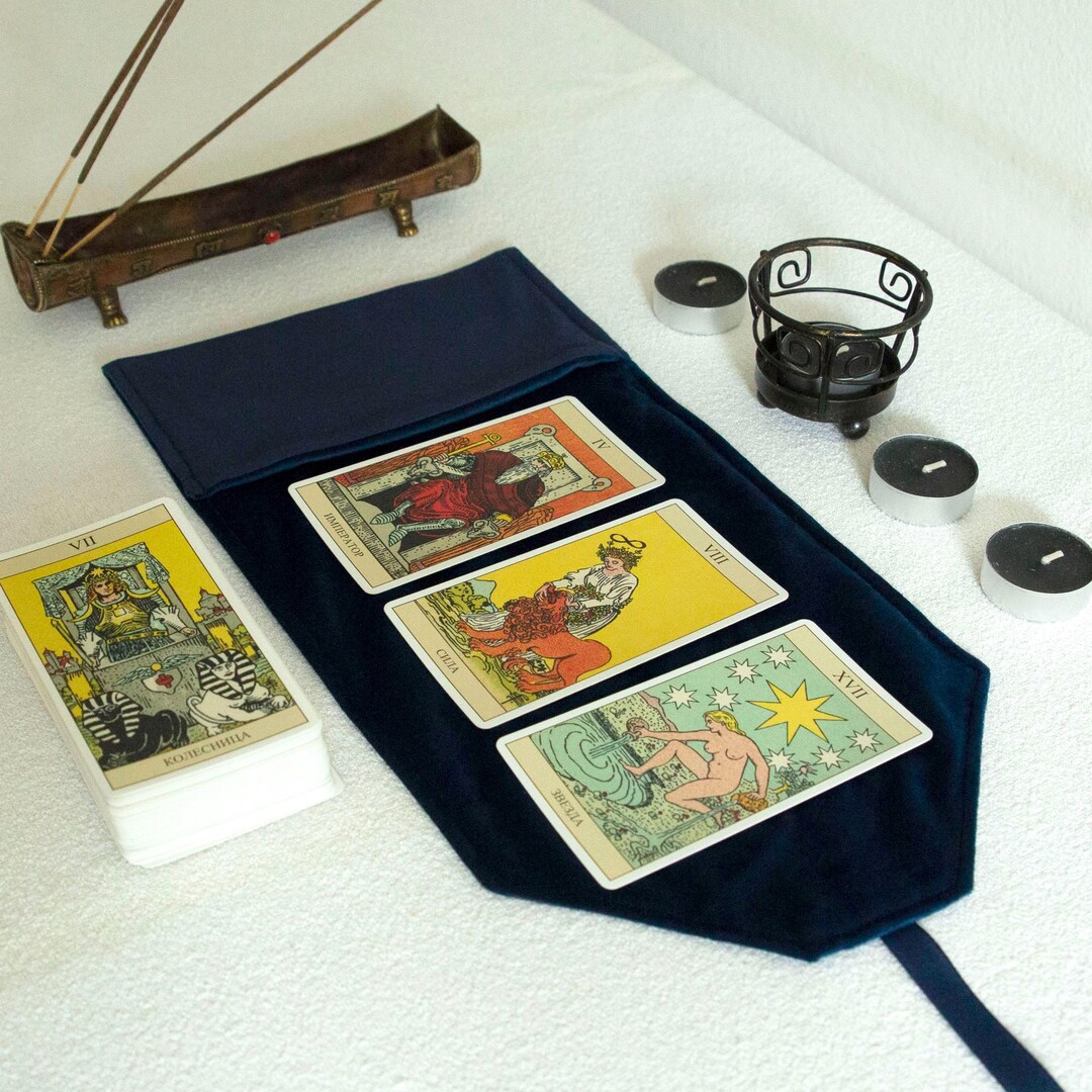 Tarot Wrap, Tarot Card Bag, Tarot Case, Tarot Deck Pouch, Velvet Purse ...