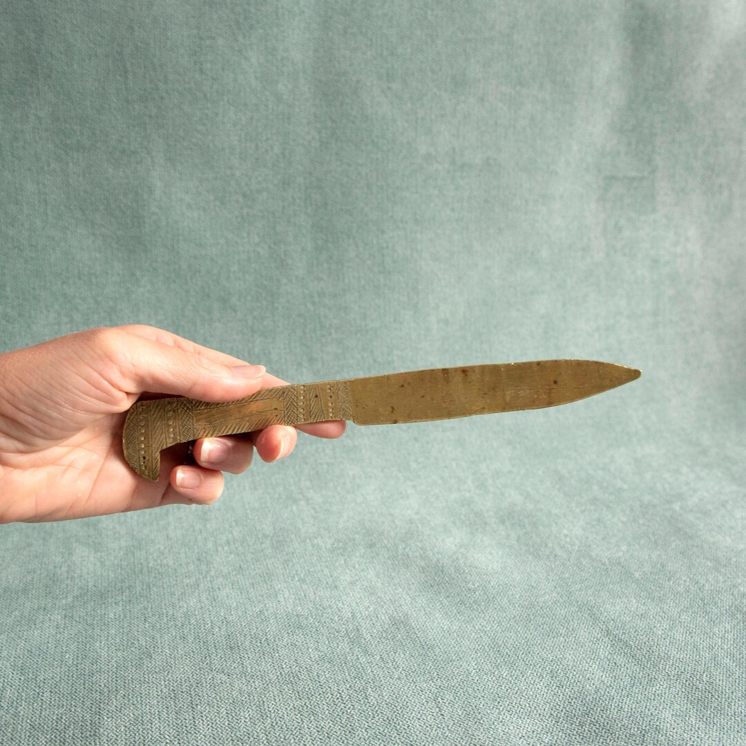 Vintage Athame Dagger, Altar Ritual Ceremonial Dagger, Brass Ritual ...