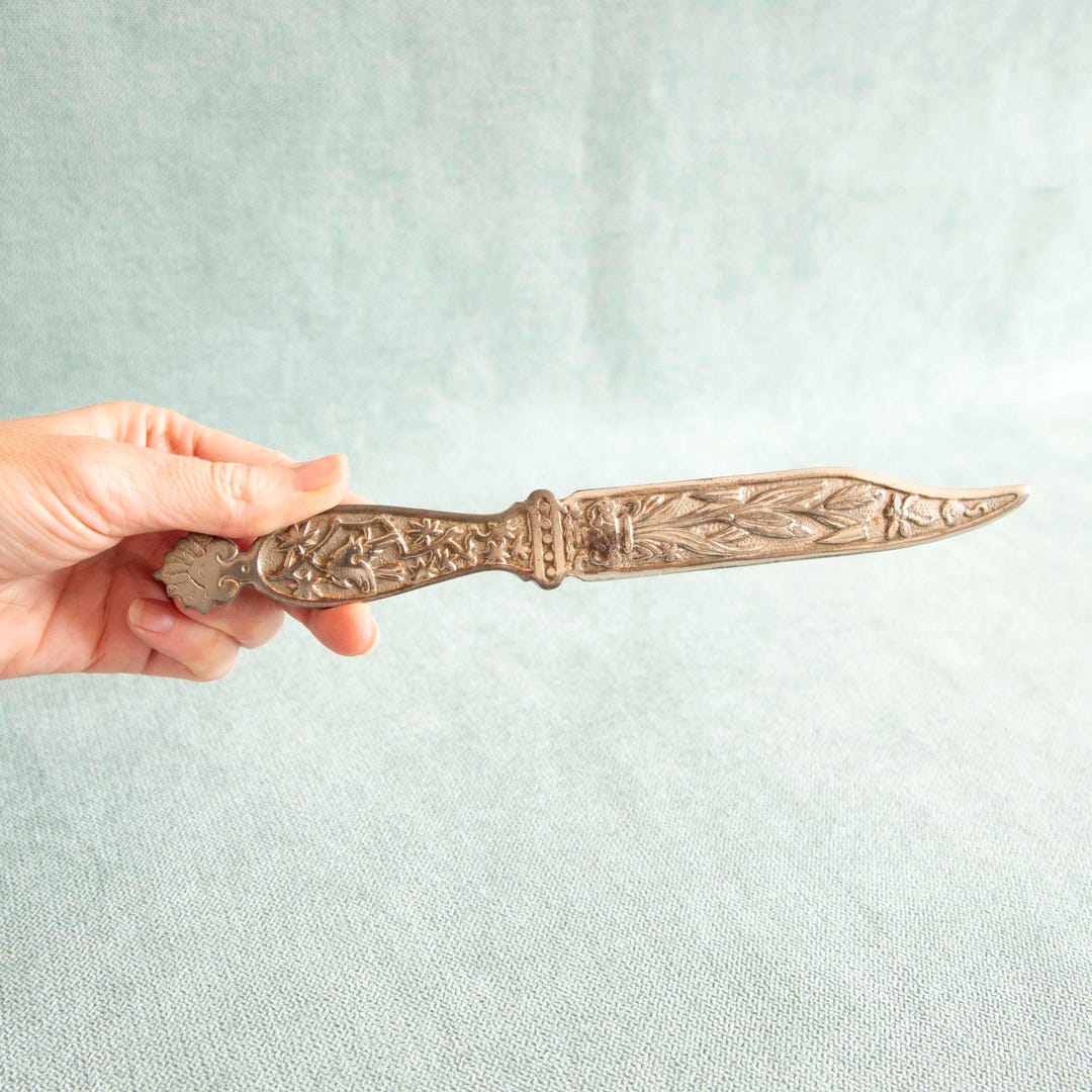 Vintage Athame Dagger, Altar Ritual Ceremonial Knife, Ornate Letter ...
