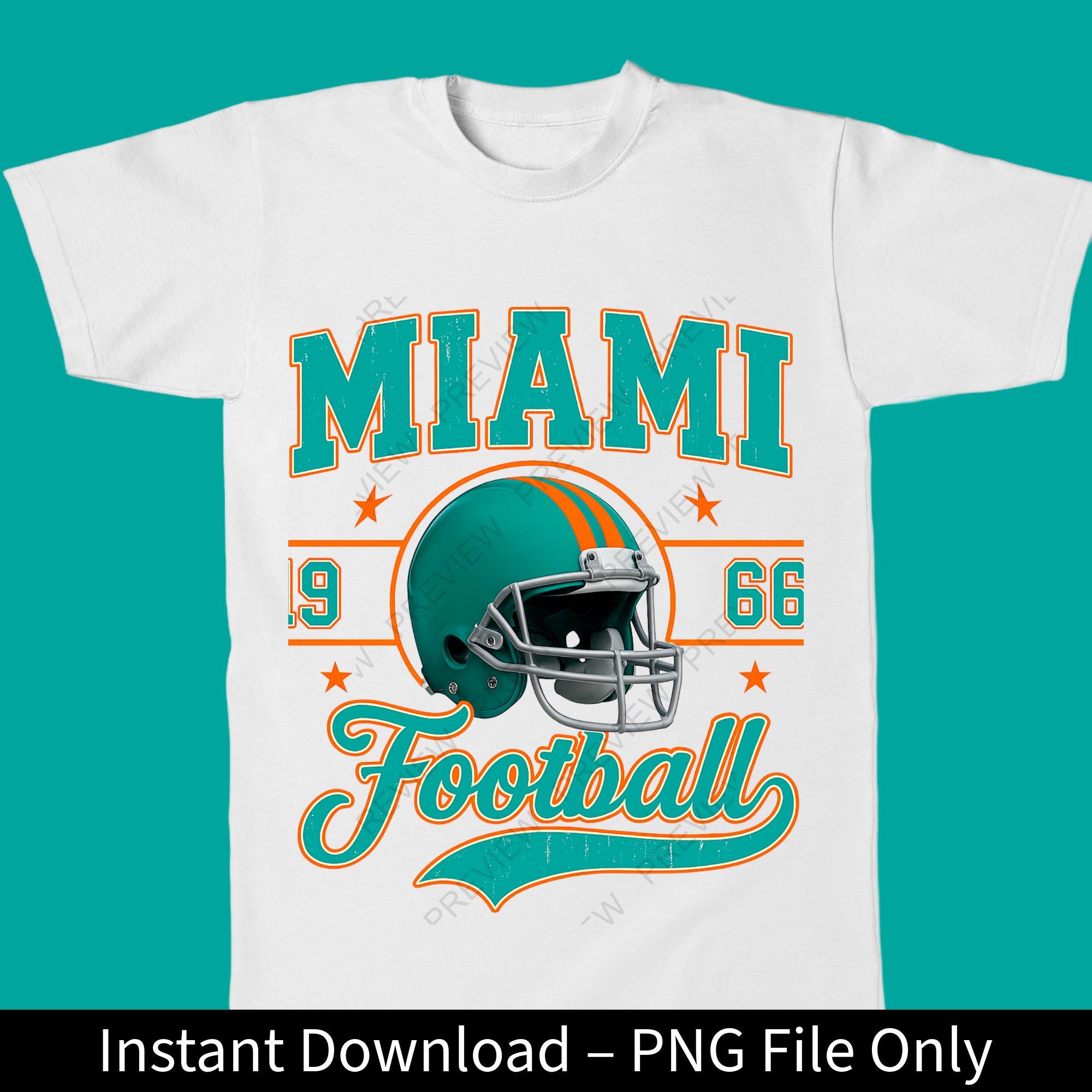 Miami Football PNG | Vintage Miami Helmet Clipart | Retro Sports Team ...
