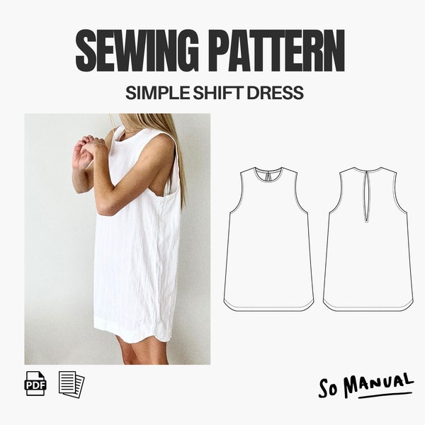 Shift Dress Pattern - Etsy