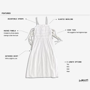 Holiday Side Tie Dress PDF Sewing Pattern Tie Detail, Ruched Style, Top ...