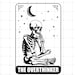 The Overthinker Tarot Svg Png, Overthinker Svg, Skeleton Svg, Skull ...
