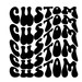 Custom Wavy Stacked Letters SVG: Wave Font Quote (digital Download) - Etsy