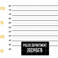 Mugshot Backdrop Sign, Mugshot Background, Photo Booth Background ...