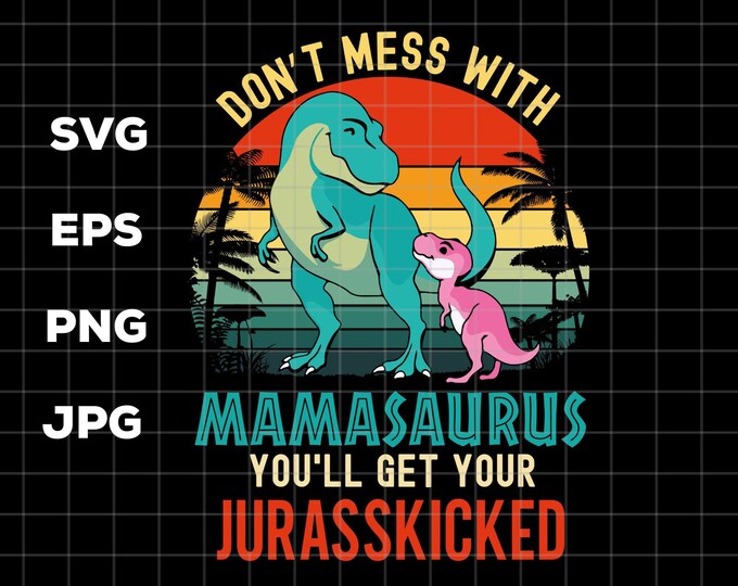 Mamasaurus SVG - Etsy Canada