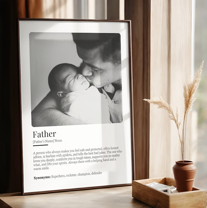 Personalized Dad Definition Print Gift From Daughter, Father Definition ...
