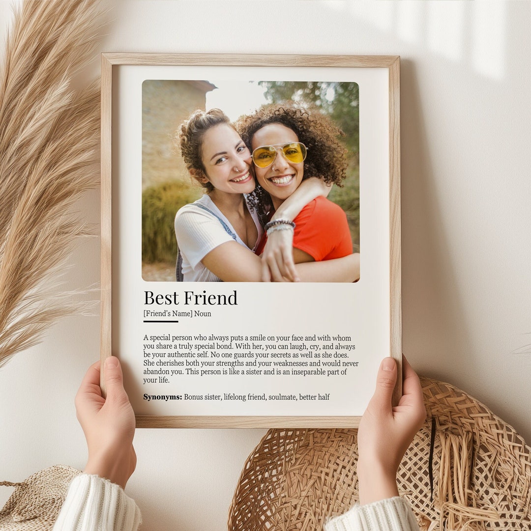 Personalized BEST FRIEND Definition Print (digital Download), Custom ...