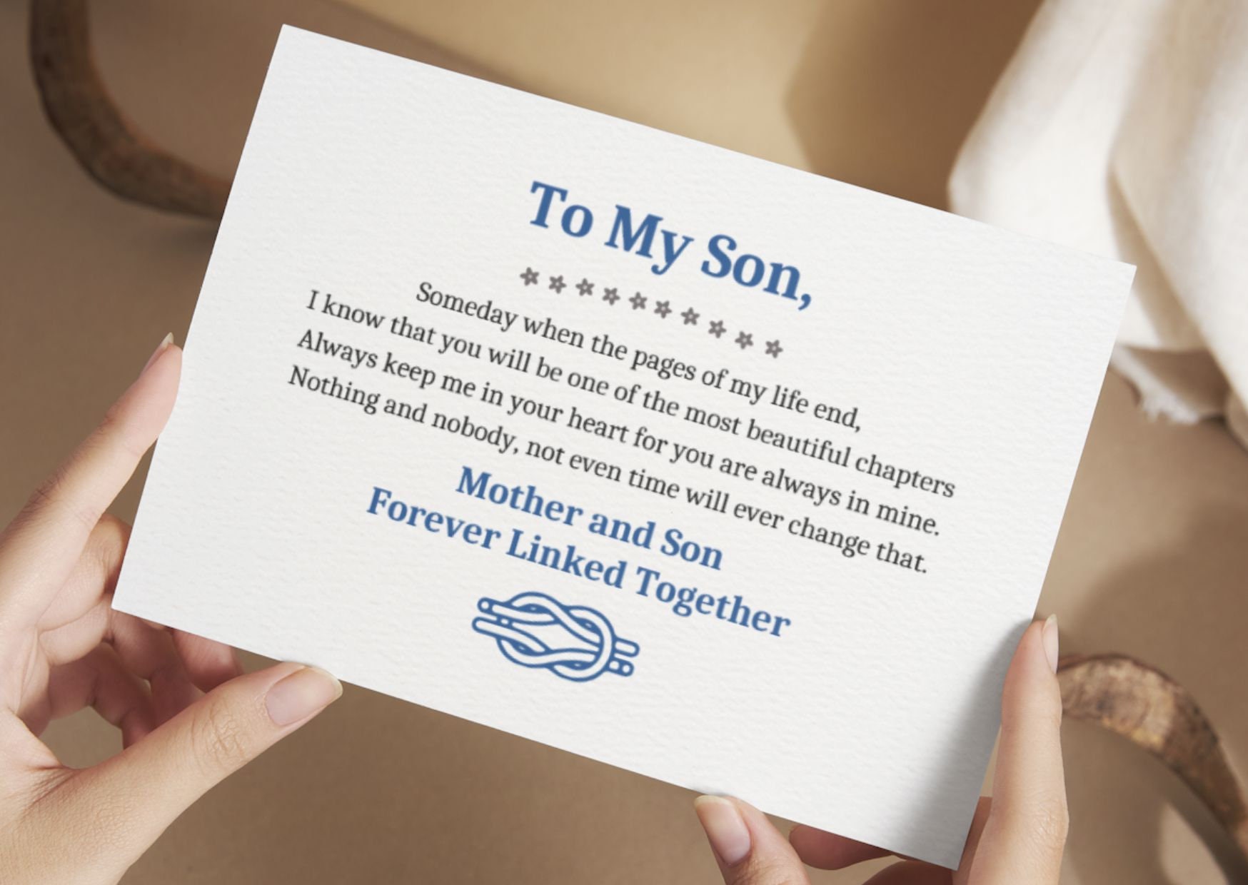 Letter to My Son Printable Card From Mom, Mother and Son Birthday Card ...