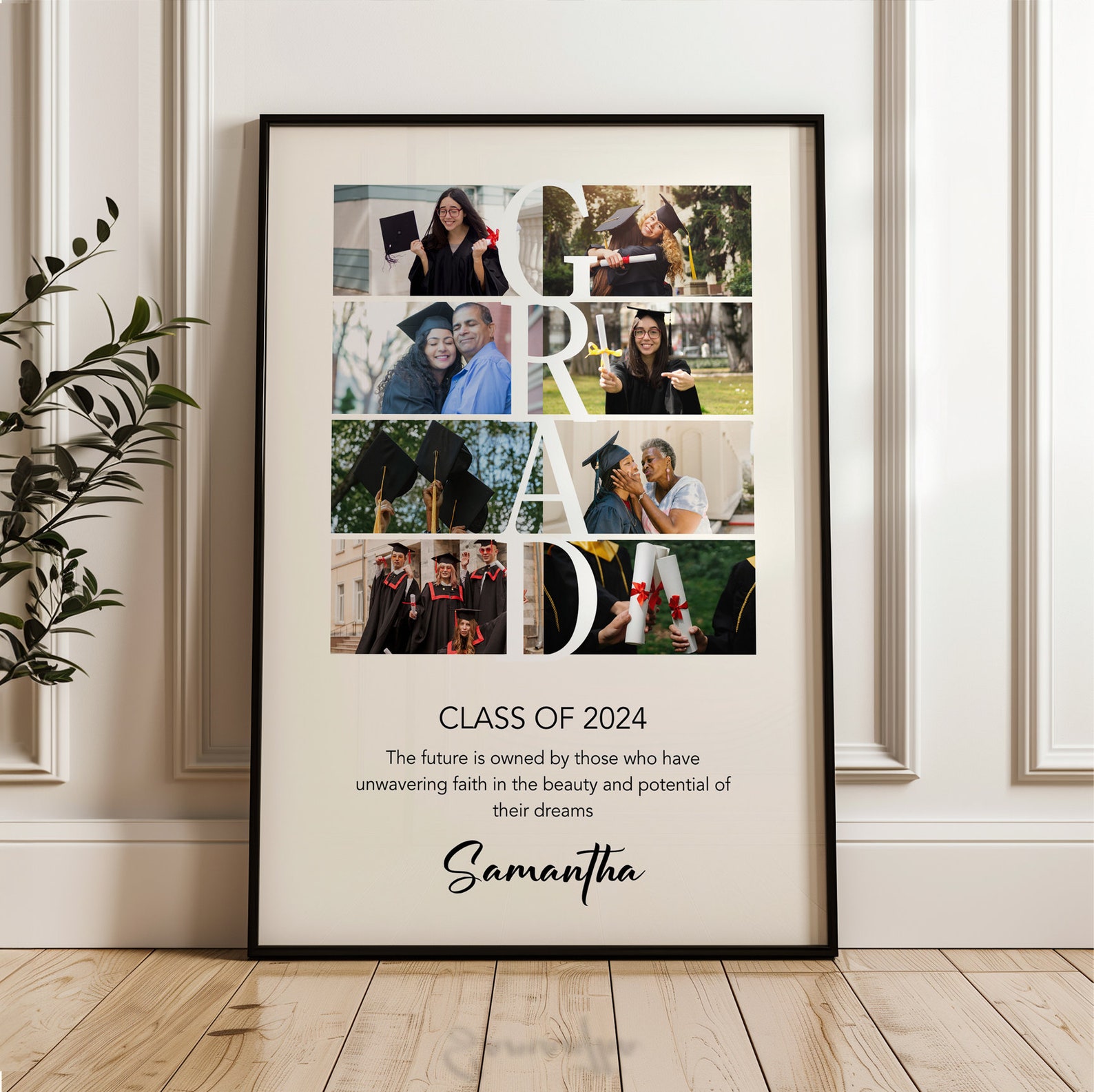 Personalized Graduation Photo Collage: Class of 2025, Graduation Party ...