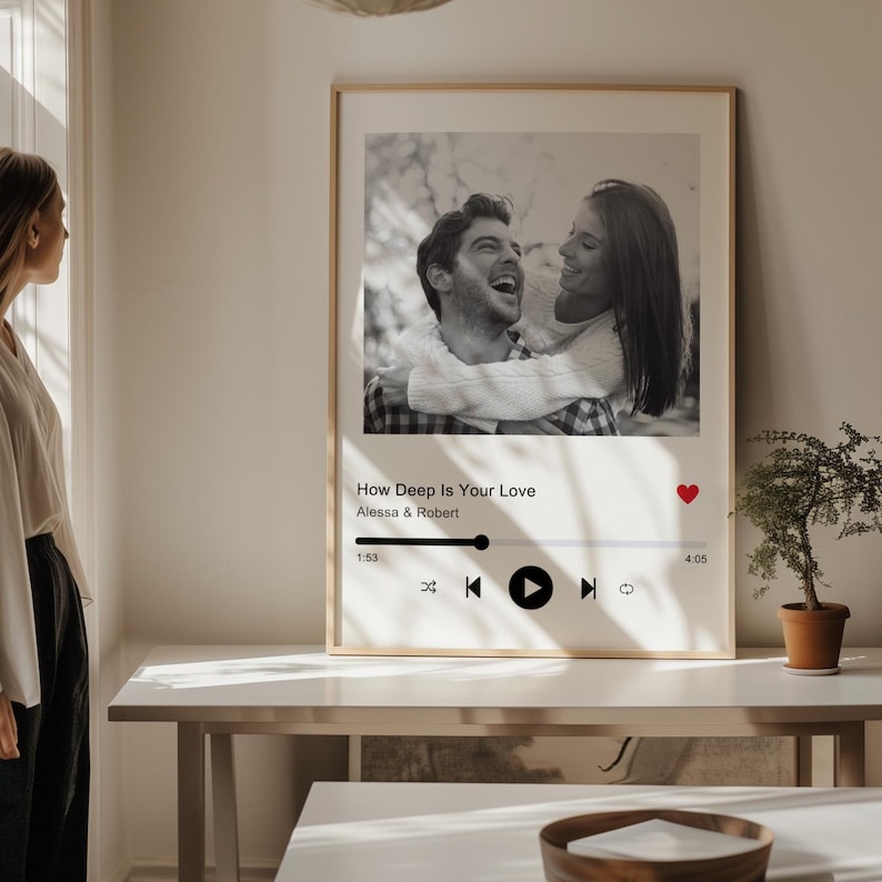 Personalized Song Album Cover Print, Custom Song Poster, Gift for Music ...