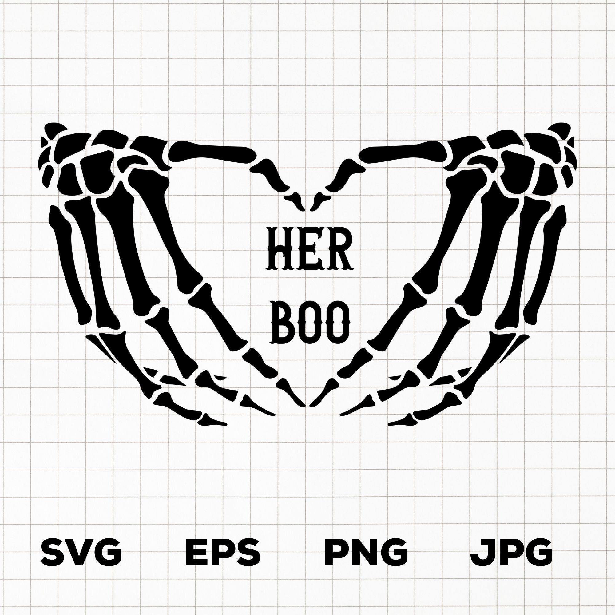His Witch Her Boo Matching SVG PNG, Couples Funny Halloween, Funny ...