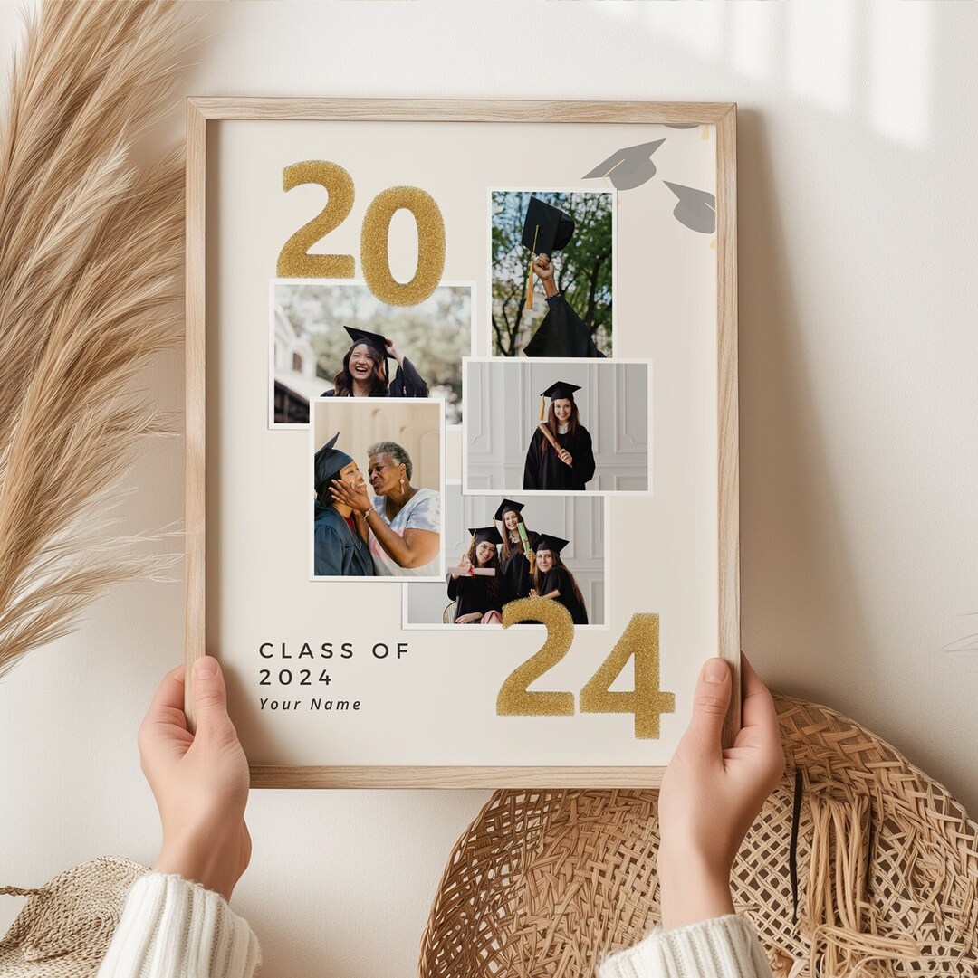 Personalized Graduation Photo Collage: Class of 2025 Gift, Graduation ...