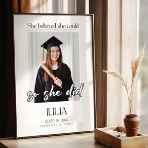 Personalized Photo Graduation Welcome Sign DIGITAL Wall Art Graduation ...