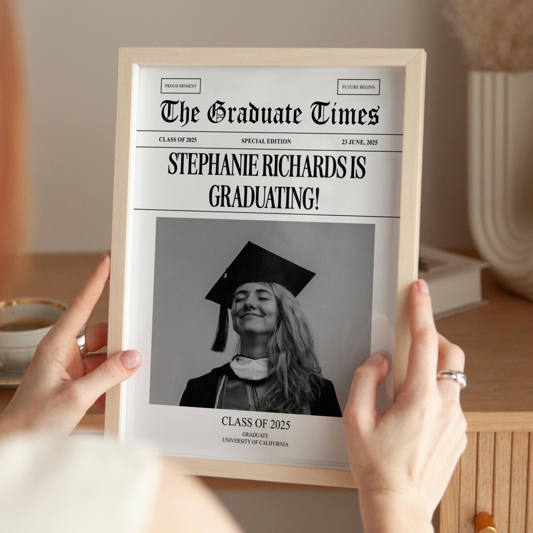 Personalized Graduation Newspaper Print, 2026 the Graduation Times ...