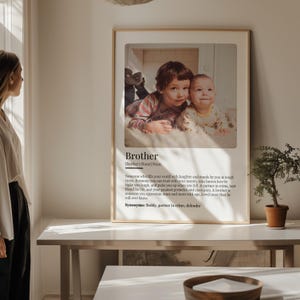 Personalised Brother Definition Printable Wall Art Digital, Brother ...