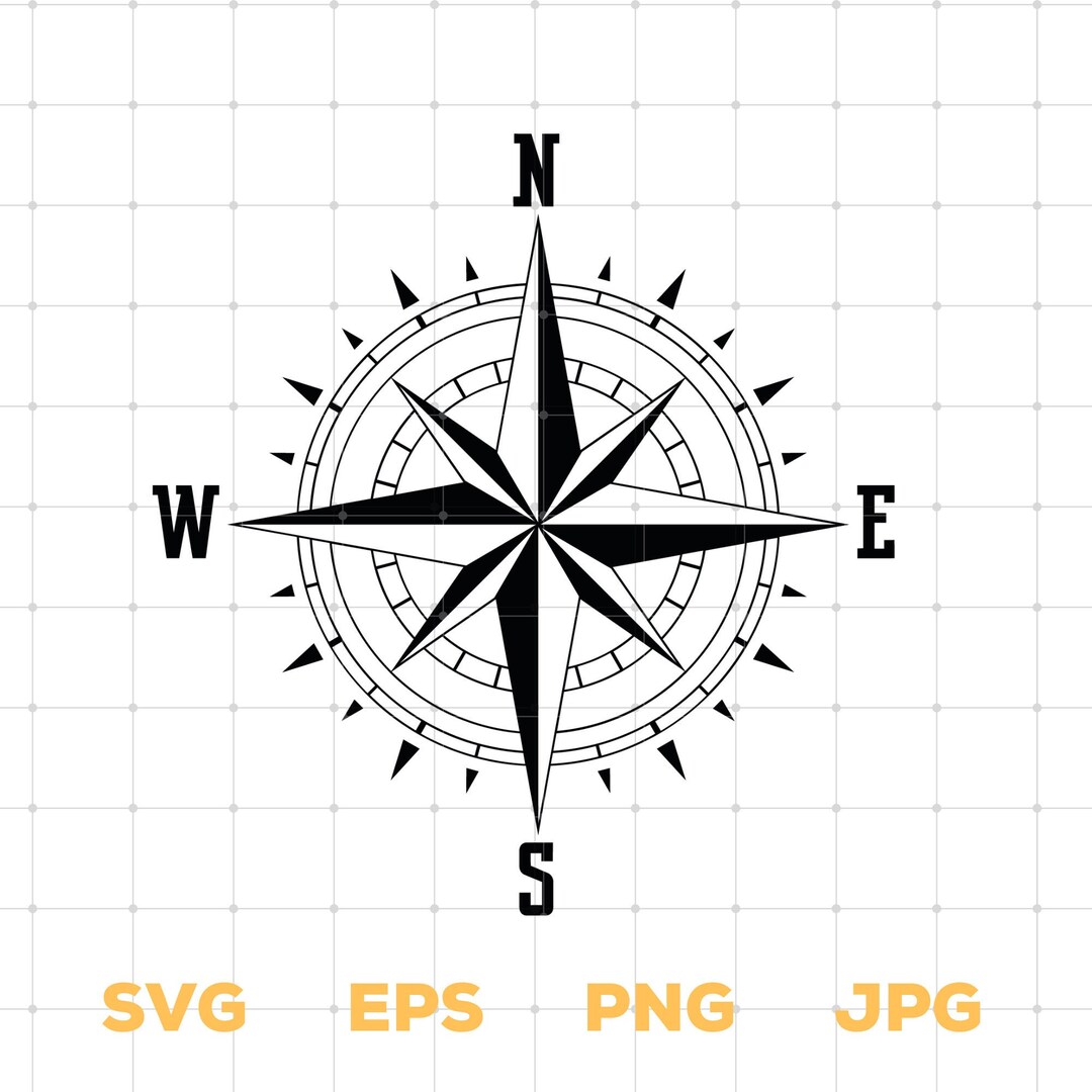 Compass, Compass SVG, Compass Rose SVG, Nautical Compass SVG, Adventure ...