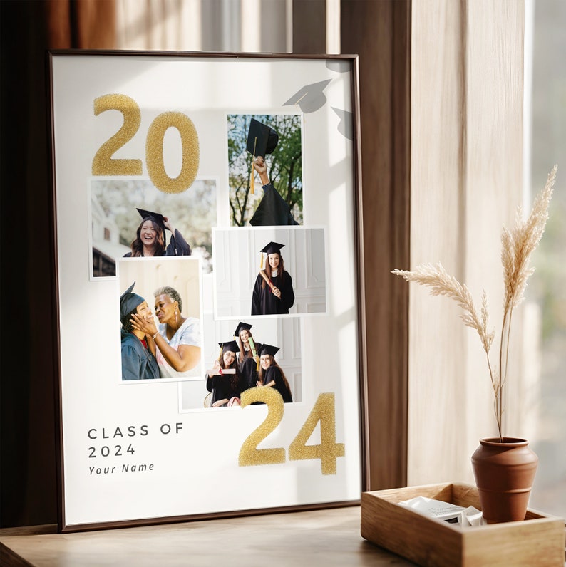 Personalized Graduation Photo Collage: Class of 2025 Gift, Graduation ...