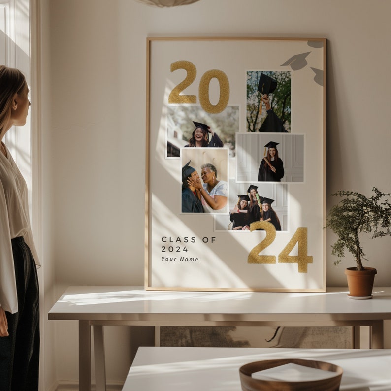 Personalisierte Abschlussfeier Fotocollage Klasse von 2024 Schule ...