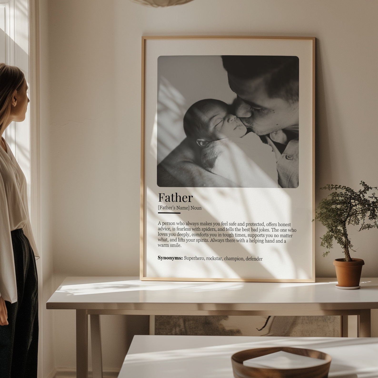 Personalized Dad Definition Print Gift From Daughter, Father Definition ...