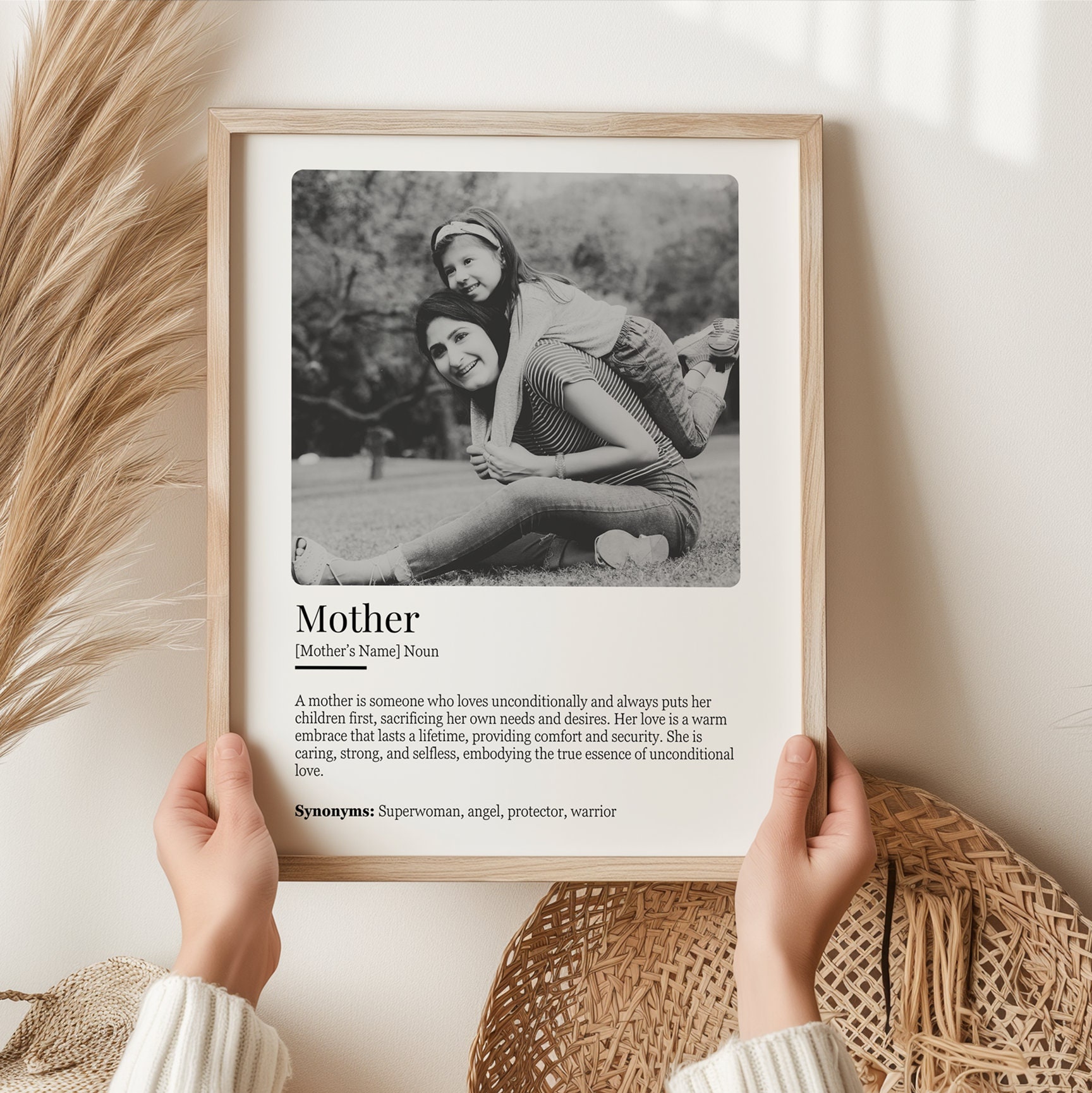 Custom Mom Definition Wall Art Printable DIGITAL Photo Gift From ...