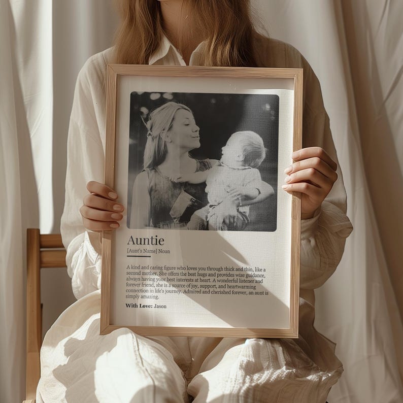 Personalised Auntie Definition Print (digital Download), Gift From ...