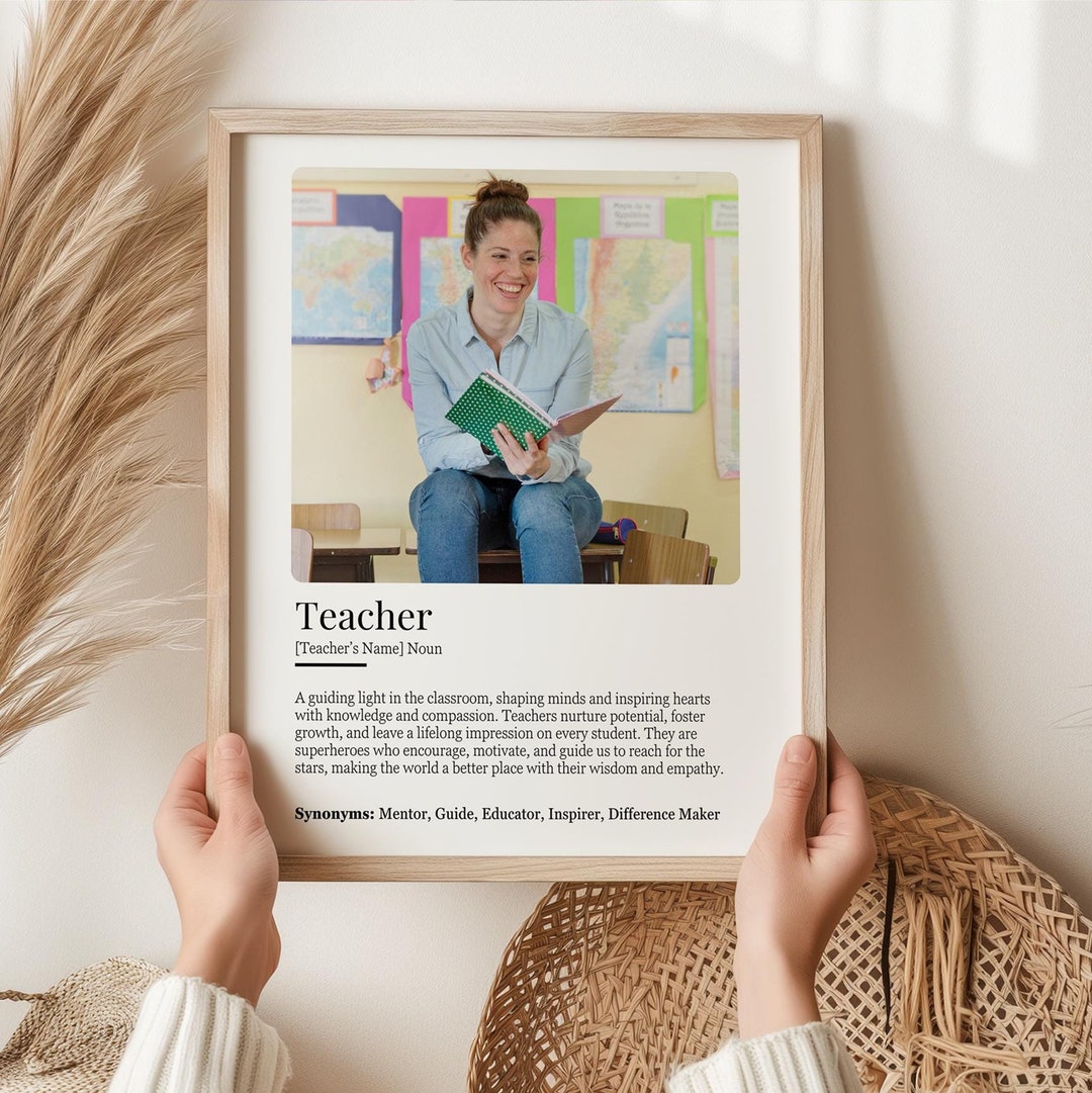 Personalised Teacher Definition Printable Poster Teacher Last Minute ...