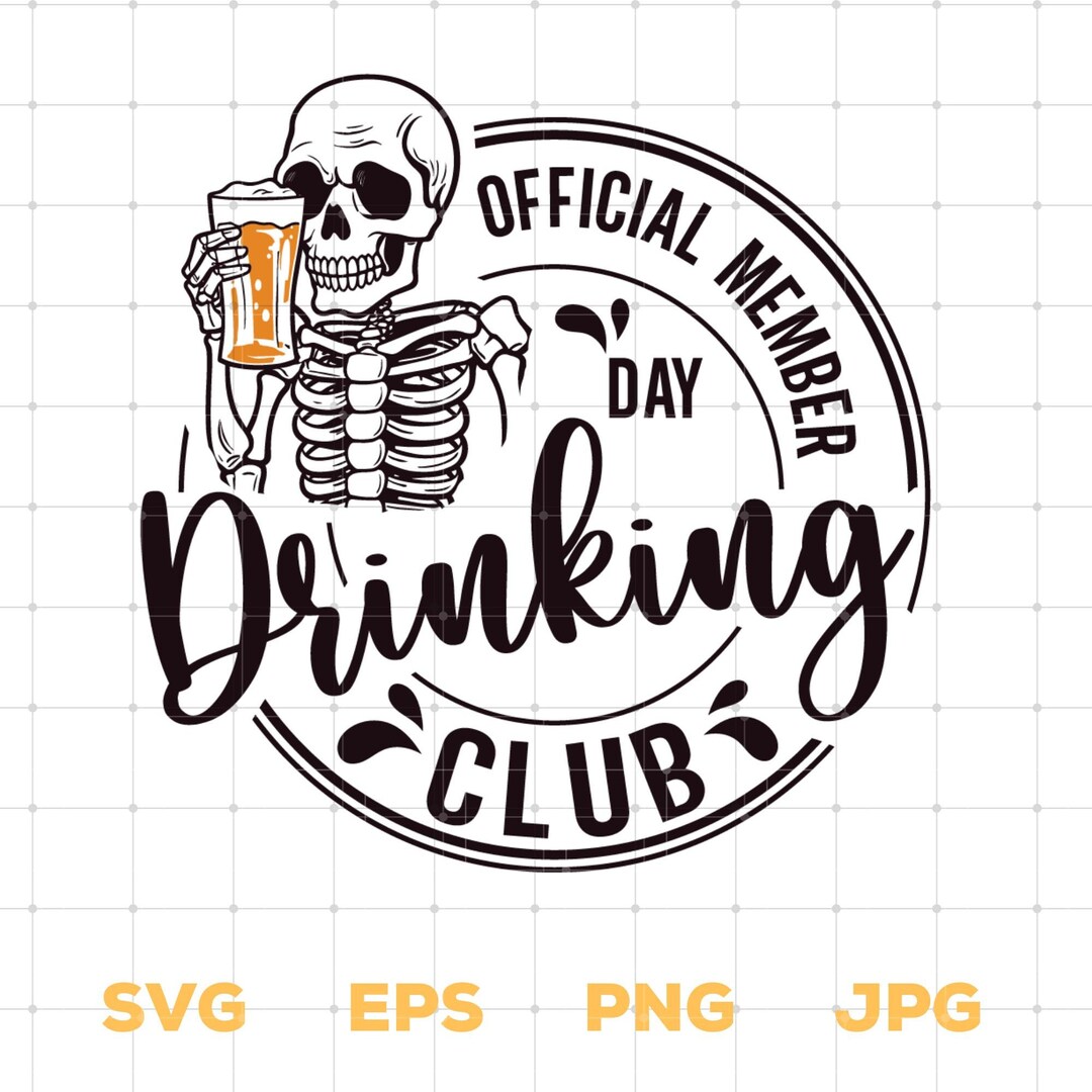 Official Member Day Drinking Club SVG: Funny Dad Design (digital Download) - Etsy