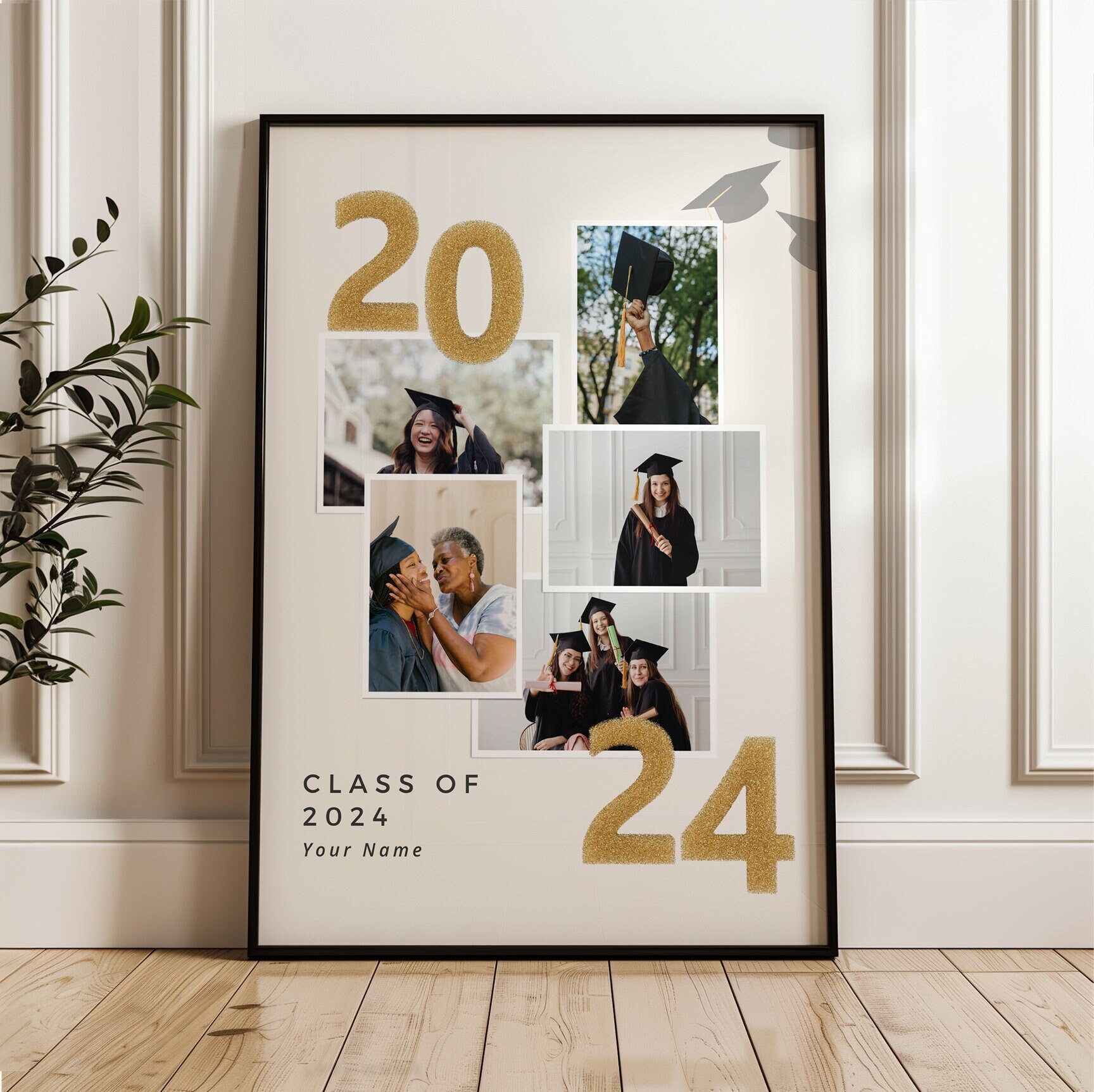 Personalized Graduation Photo Collage Class of 2024 School Senior Gift ...