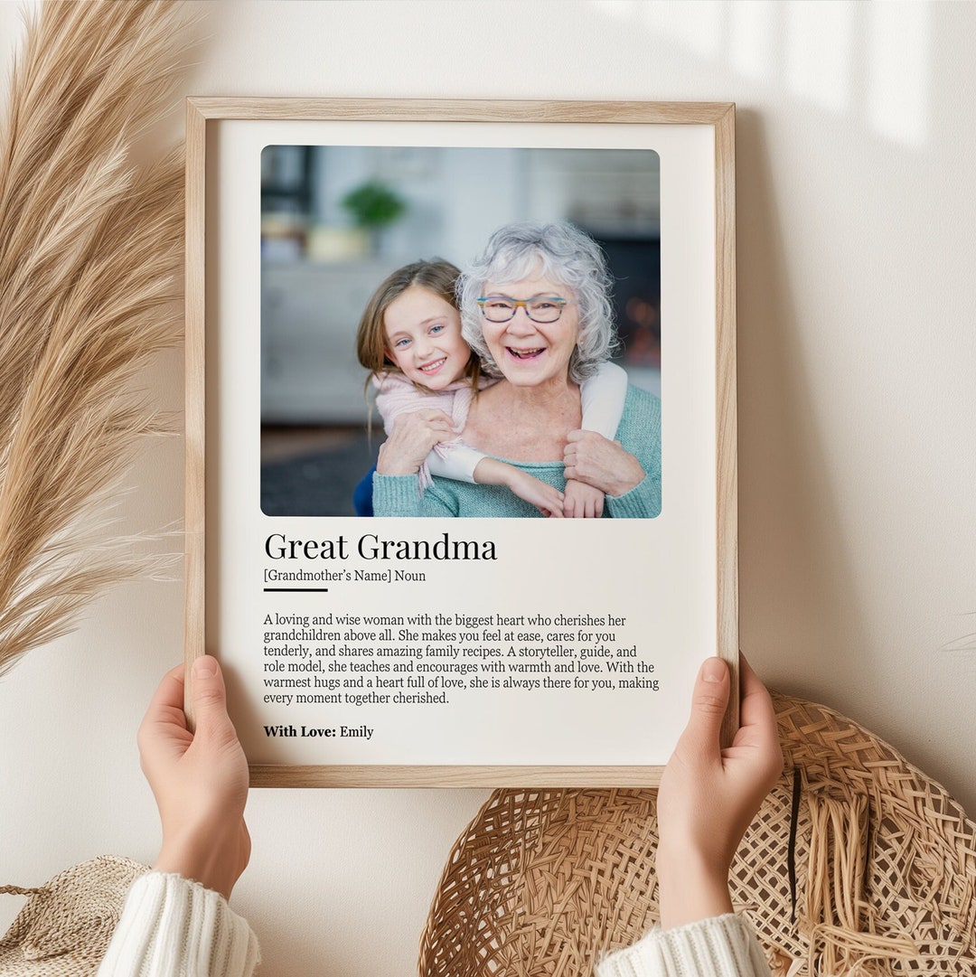 Printable Great Grandma Definition Wall Art, Grammy Definition Print ...