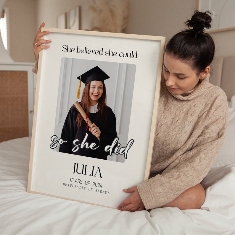 Personalized Photo Graduation Welcome Sign DIGITAL Wall Art Graduation ...