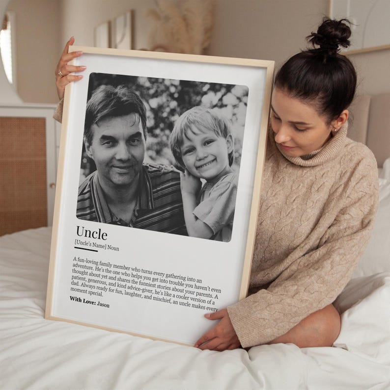 Personalised Uncle Definition Printable Wall Art Digital Download, Gift ...