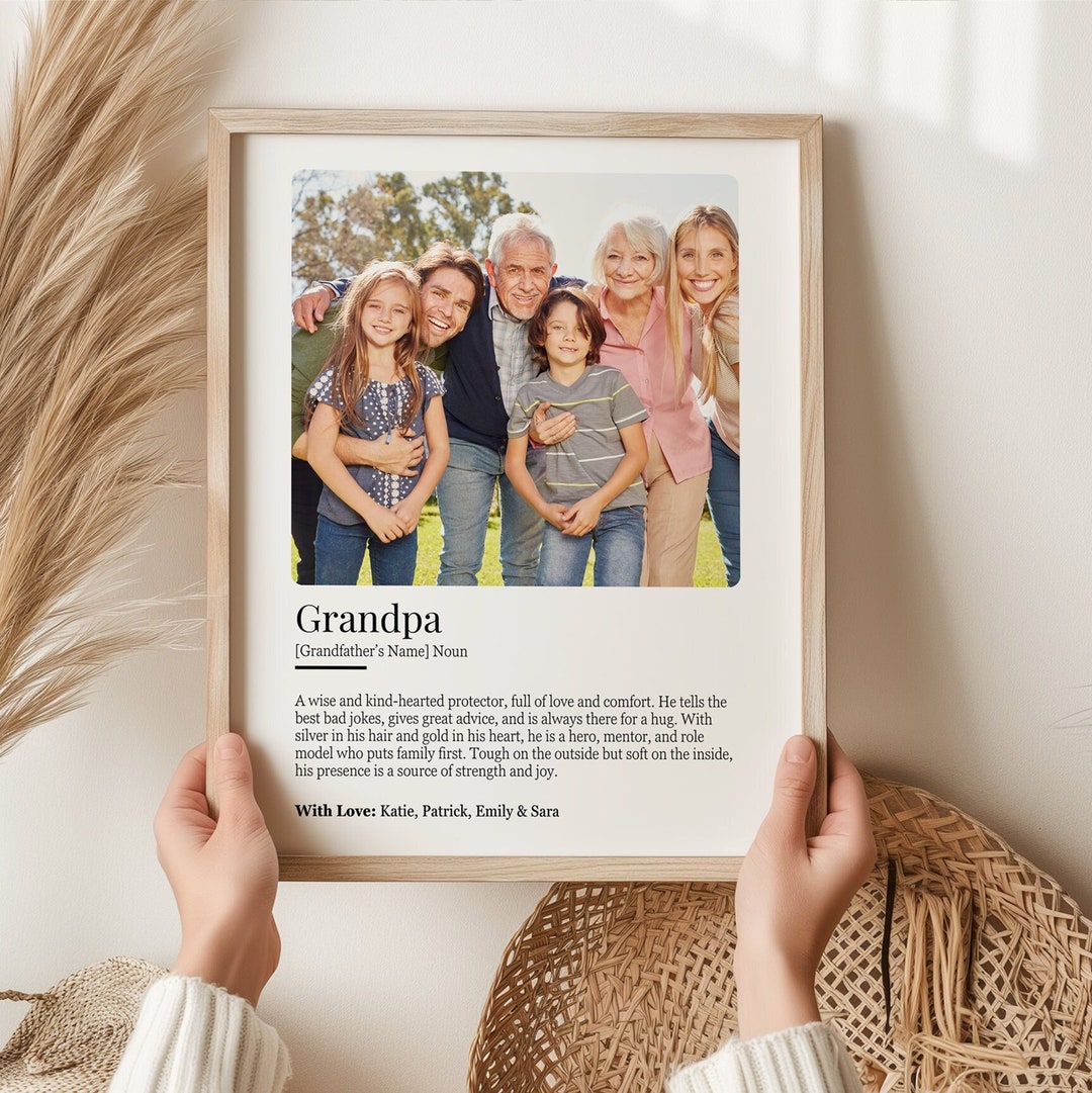 Personalised GRANDPA Definition Print (digital), Best Grandad Ever ...