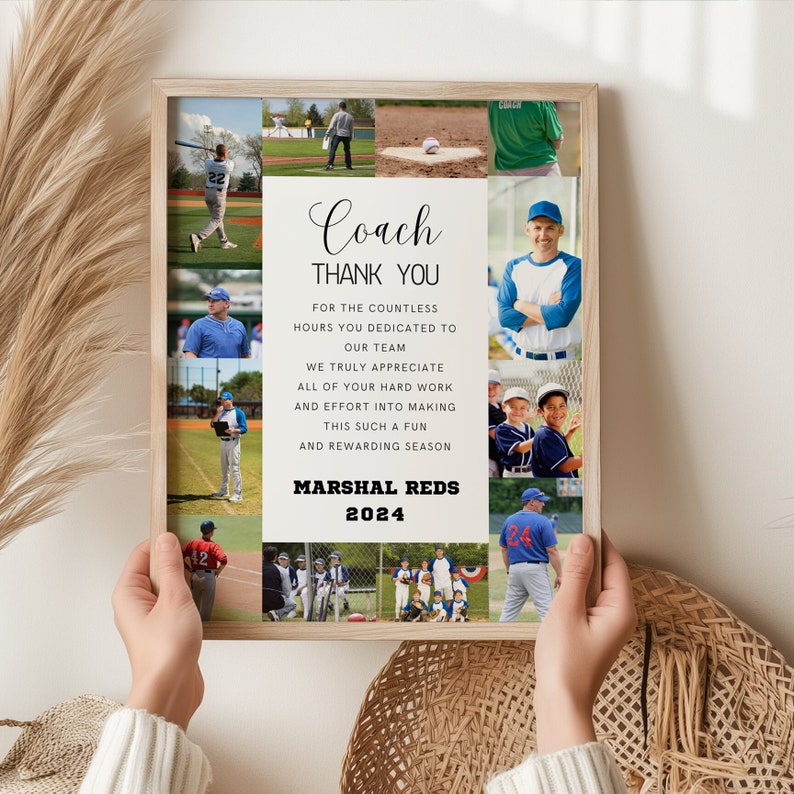 Custom Coach Photo Collage: DIGITAL Download, Coach Photo Collage ...