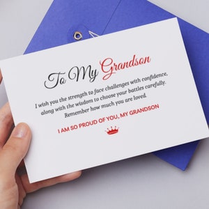 Letter to My Grandson Love Grandpa Grandma, Unique Gifts for ...
