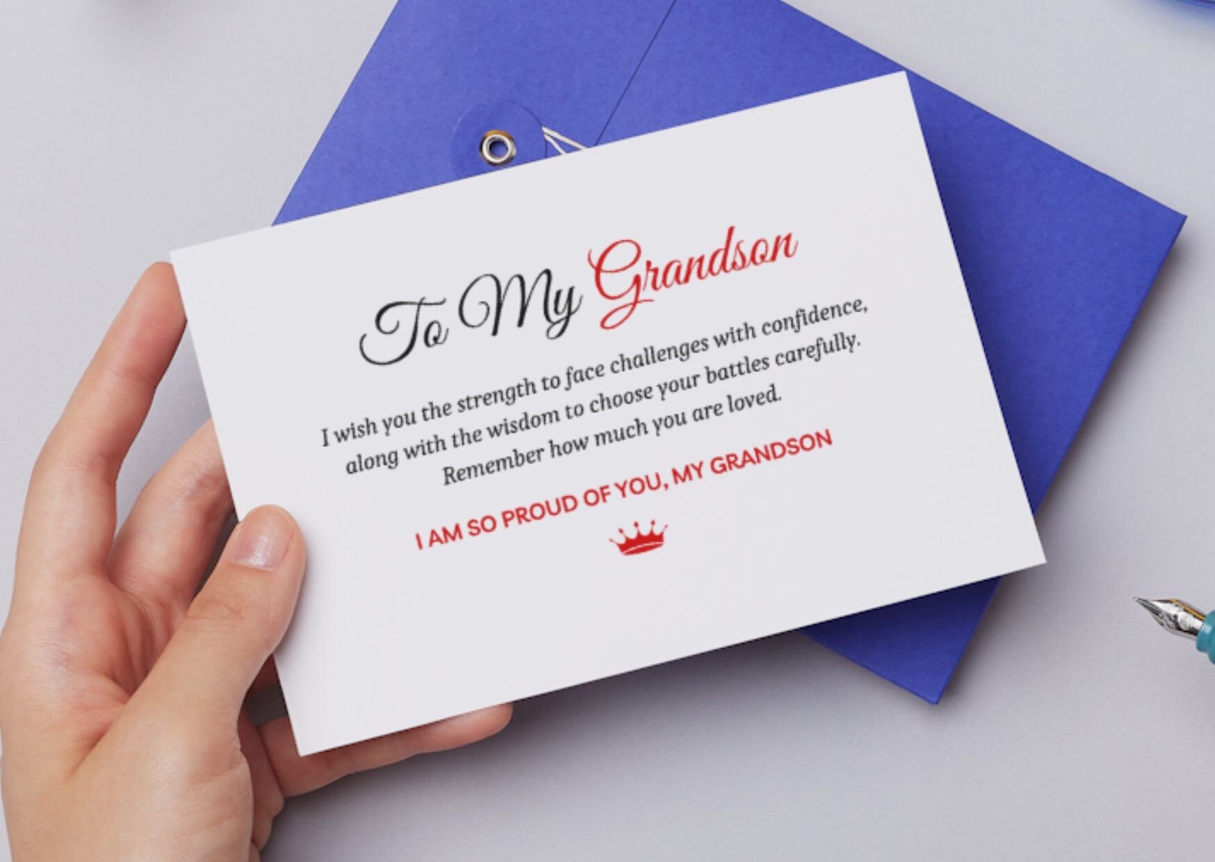Letter to My Grandson Love Grandpa Grandma, Unique Gifts for ...