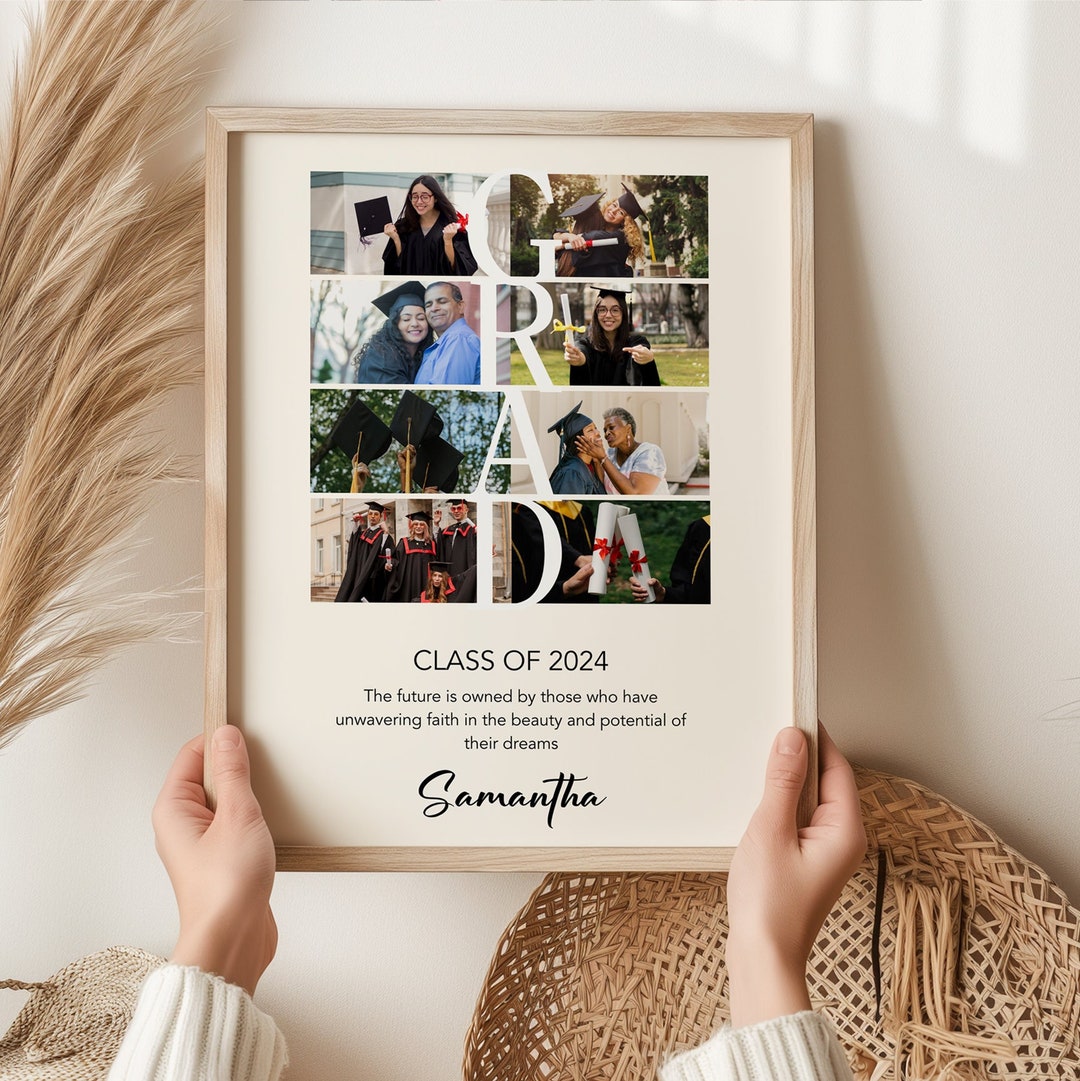 Personalized Graduation Photo Collage: Class of 2025, Graduation Party ...