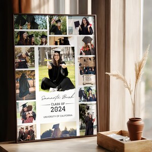 Personalized Graduation Photo Collage Wallart Graduation Photo Collage ...