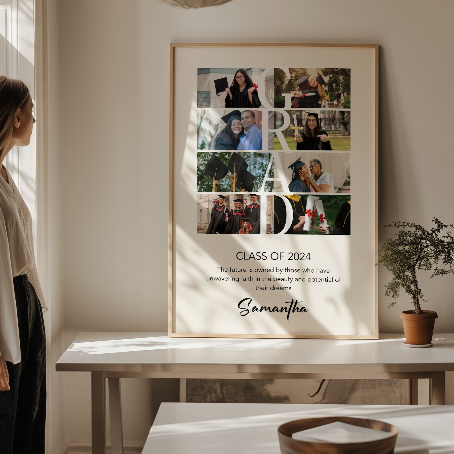 Personalized Graduation Photo Collage: Class of 2025, Graduation Party ...