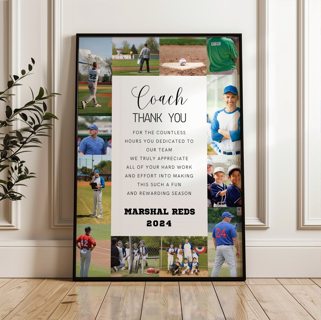 Custom Coach Photo Collage DIGITAL Download, Coach Photo Collage, Coach ...