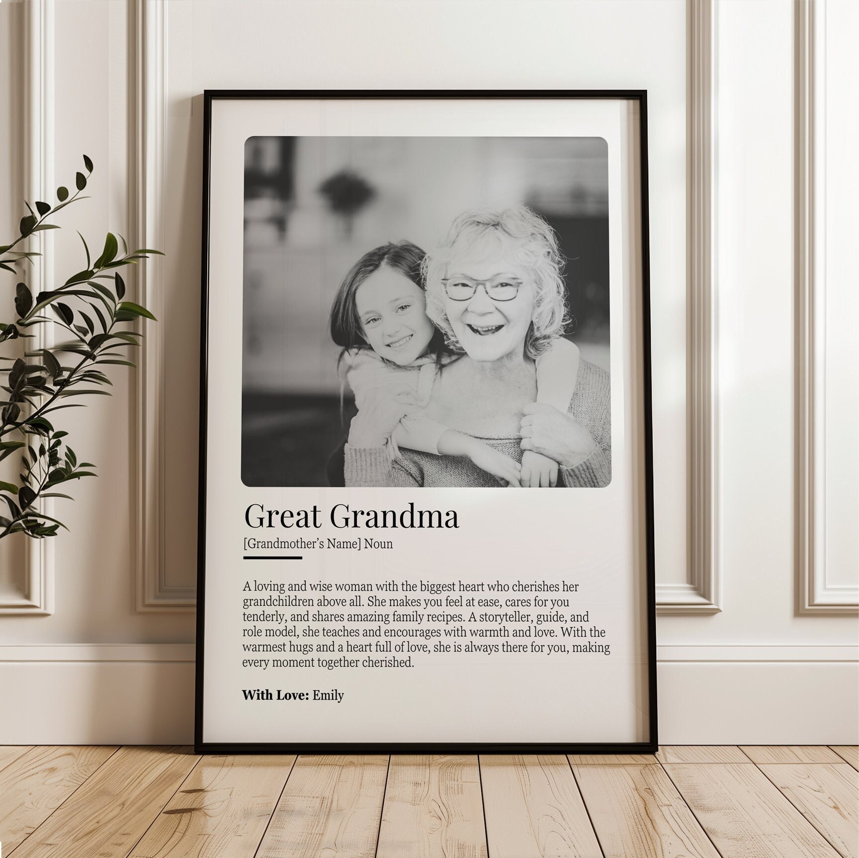Printable Great Grandma Definition Wall Art Grammy Definition Print ...