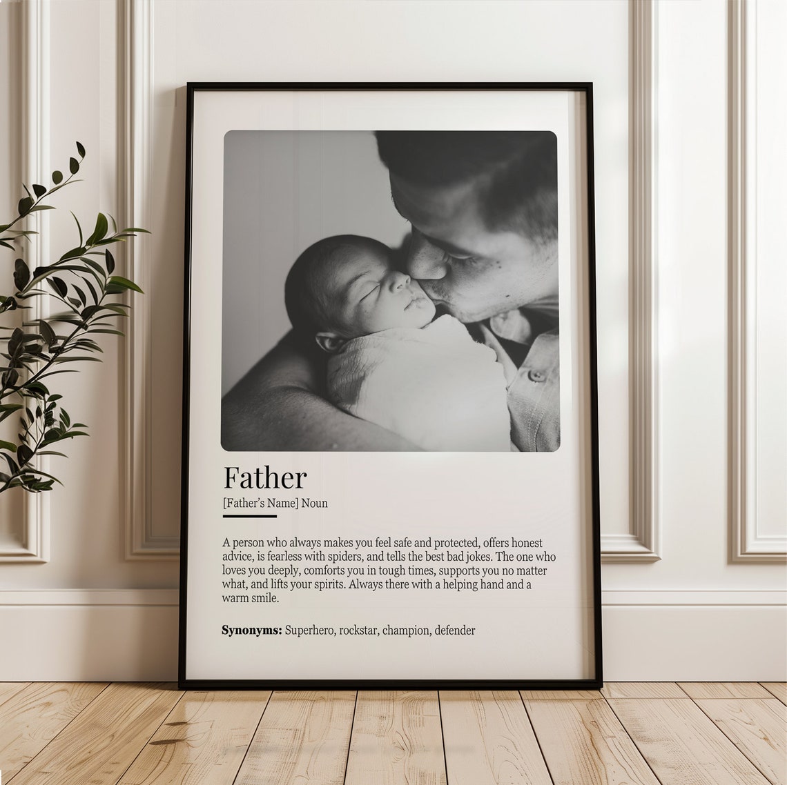 Personalized Dad Definition Print Gift From Daughter, Father Definition ...