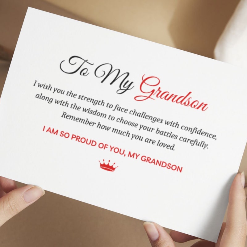 Letter to Grandson From Grandma - Etsy