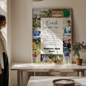 Custom Coach Photo Collage: DIGITAL Download, Coach Photo Collage ...