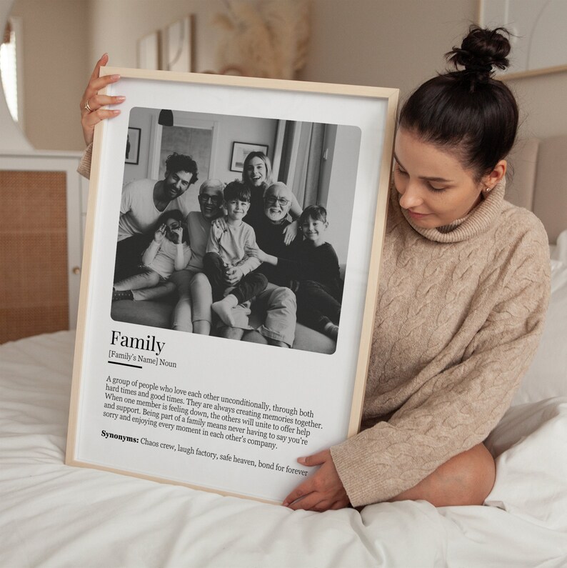 Personalised Family Definition Print Printable Wall Art Family ...