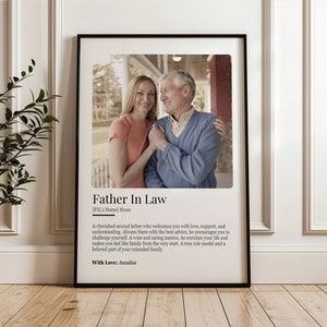Personalized Father in Law Printable Wall Art DIGITAL Download, Father ...